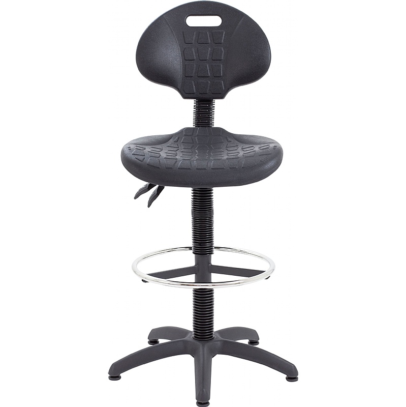 Factory II High PU Wipe Clean Draughtsman Chair from our Draughtsman ...