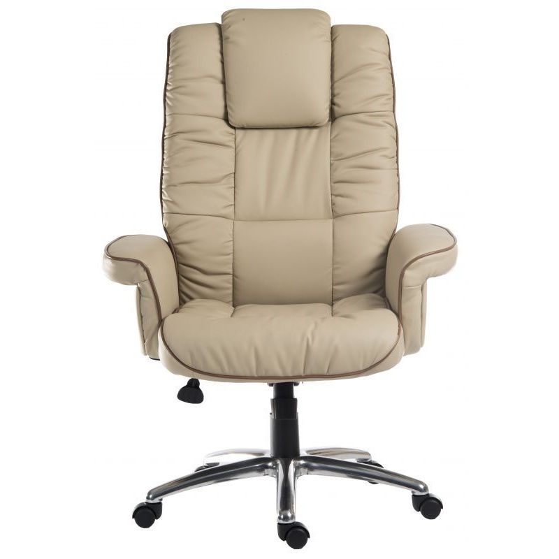 Windsor Cream Executive Bonded Leather Office Chair from our Leather ...