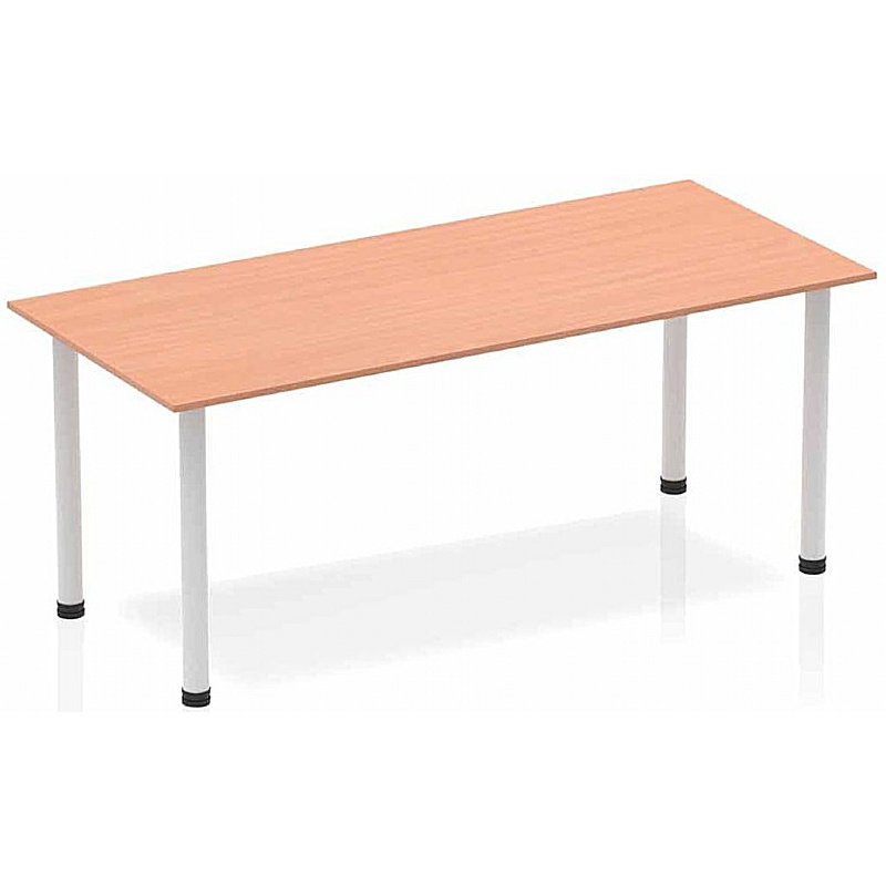 Flex Rectangular Post Leg Office Tables from our Meeting Room Tables range.