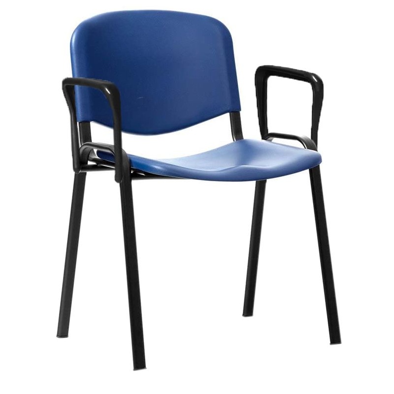 Iso Black Frame Poly Conference Chair With Arms from our Conference ...
