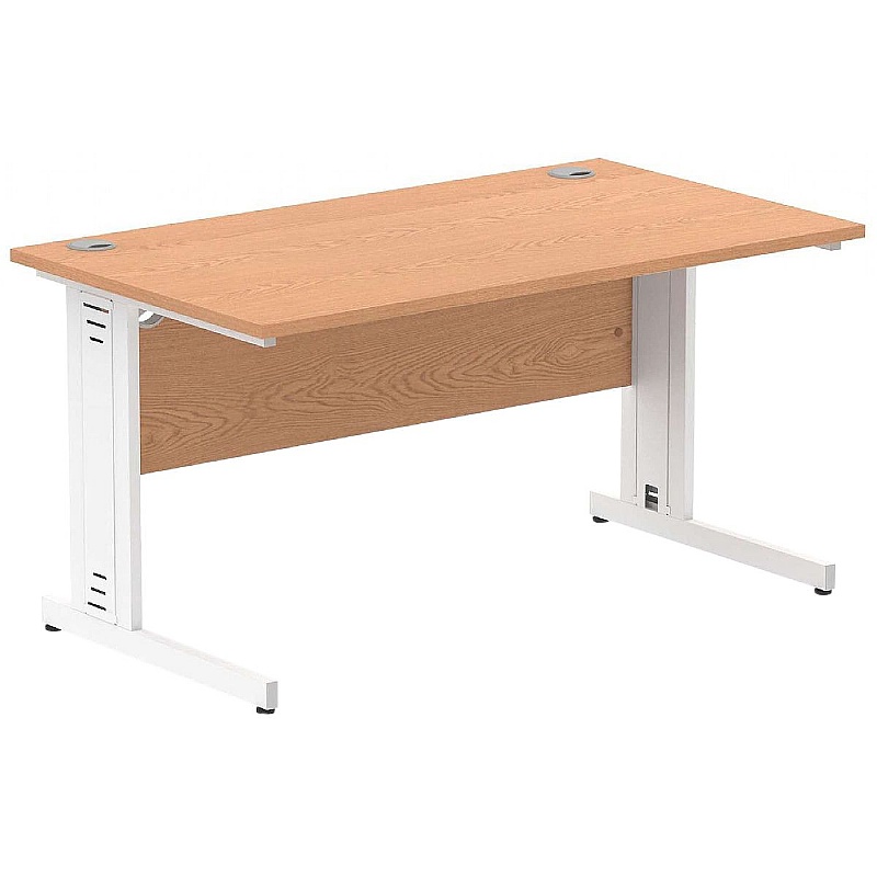 Syndicat Rectangular Cable Managed Office Desks from our Rectangular Desks range.