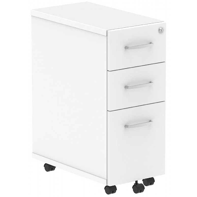Flex Narrow Under Desk Mobile Wooden Office Drawer Pedestals from our ...