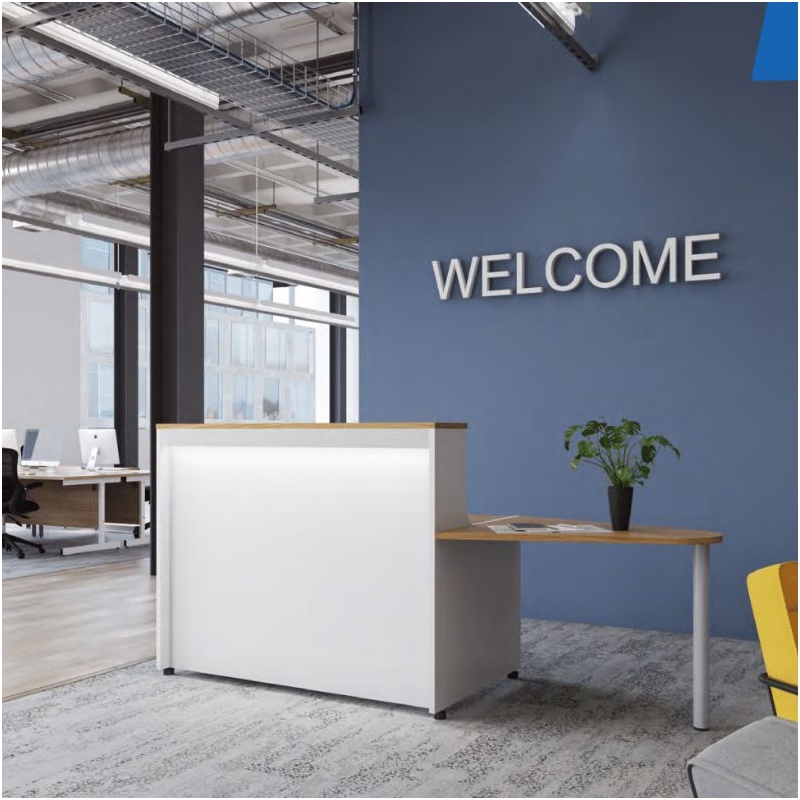 Welcome Plus Two-Tone Reception Desks from our Reception Desks range.