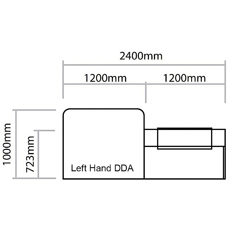 Engage Duo Compact DDA Reception Desk from our Reception Desks range.