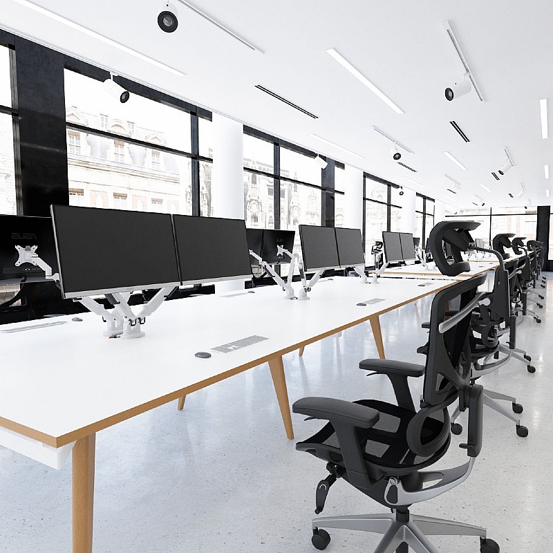 Oslo Scandi Rectangular Bench Extension Desks from our Office Desks range.