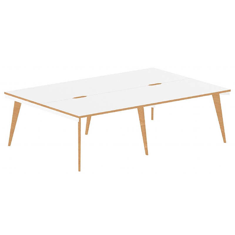 Oslo Scandi Rectangular Back to Back Bench Desks from our Bench Desks ...