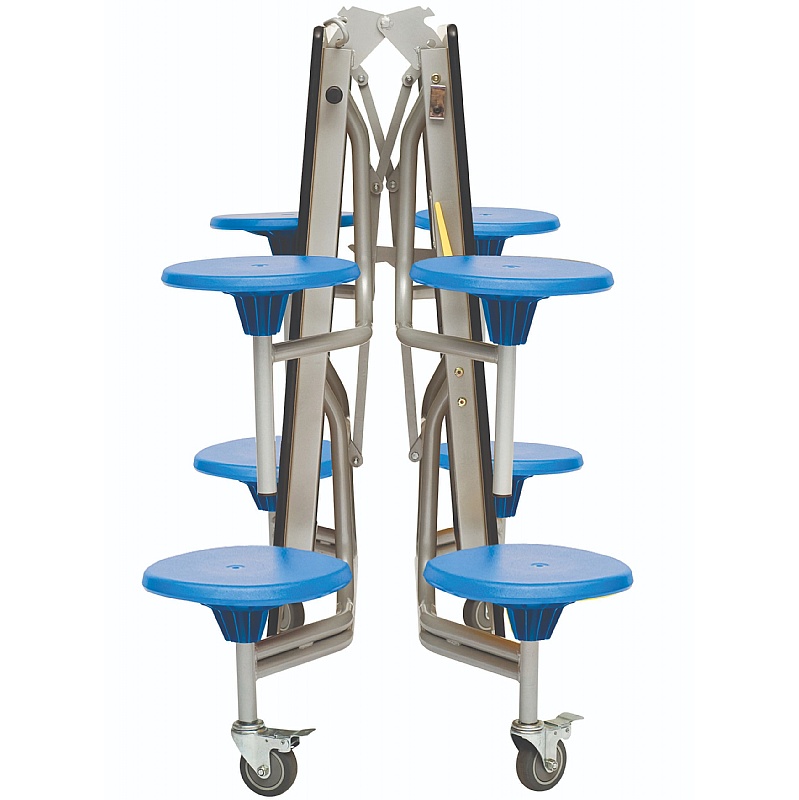 8 Seat Rectangular Mobile Folding School Dining Tables from our Mobile ...