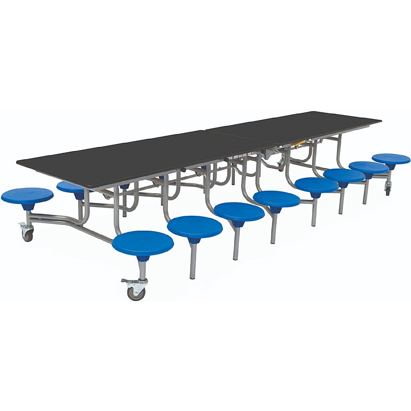 16 Seat Rectangular Mobile Folding School Dining Tables from our Mobile ...