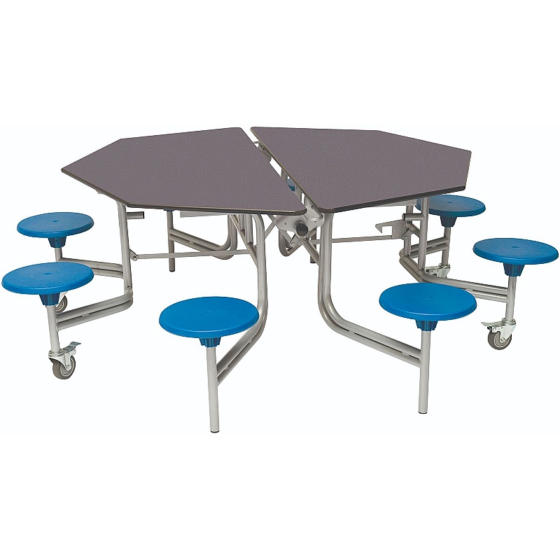 8 Seat Octagonal Mobile Folding School Dining Tables from our Mobile ...