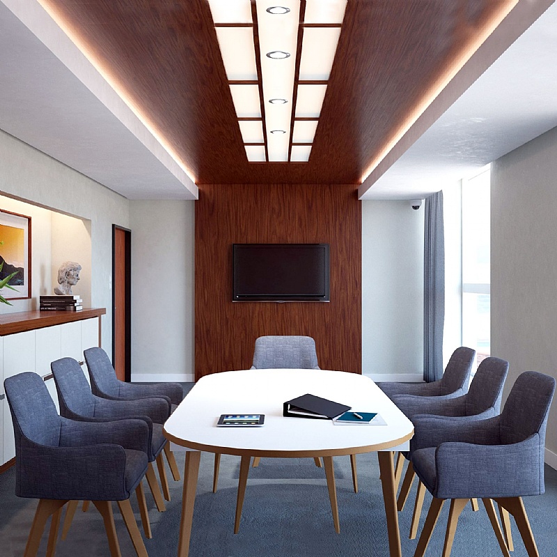 Oslo Oval D-End Meeting and Breakout Table from our Meeting Room Tables ...