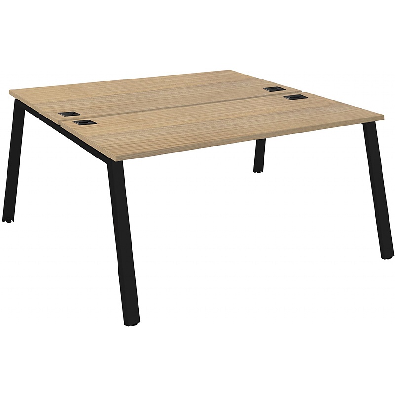 Apex 2 Person A-Frame Rectangular Back to Back Bench Desks from our ...