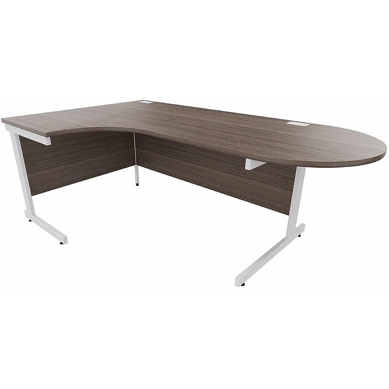 Cogent D-End Ergonomic Radial Office Desks from our Ergonomic Office ...