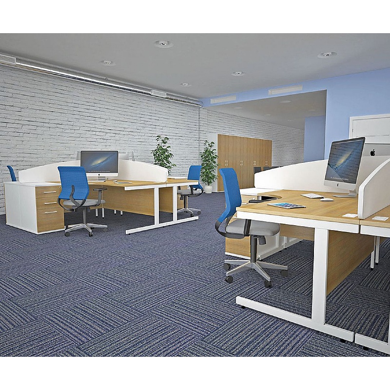 Cogent D-End Ergonomic Radial Office Desks from our Ergonomic Office ...