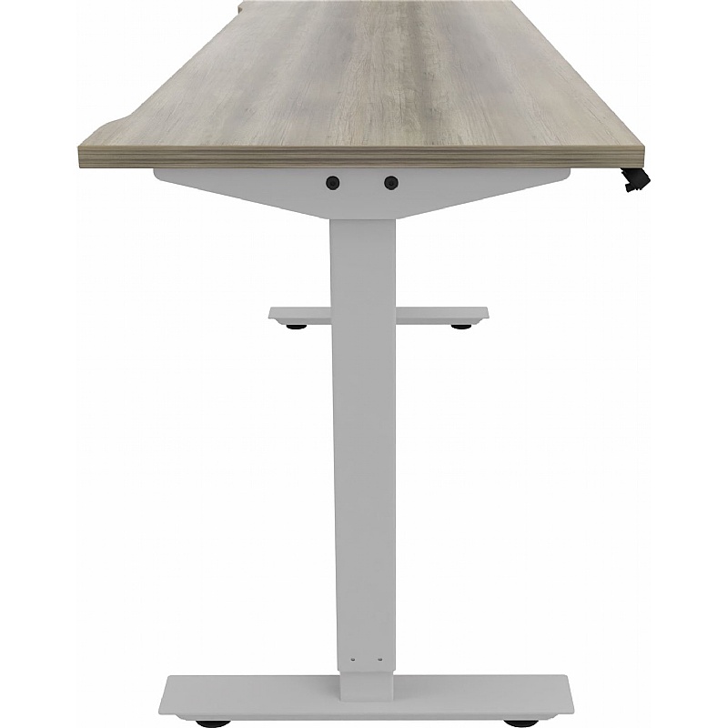 Aerial Electric Height Adjustable Shallow Rectangular Office Desks from ...