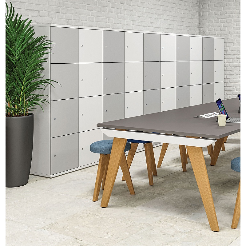 Unified Duo Wooden Office Lockers from our Lockers range.