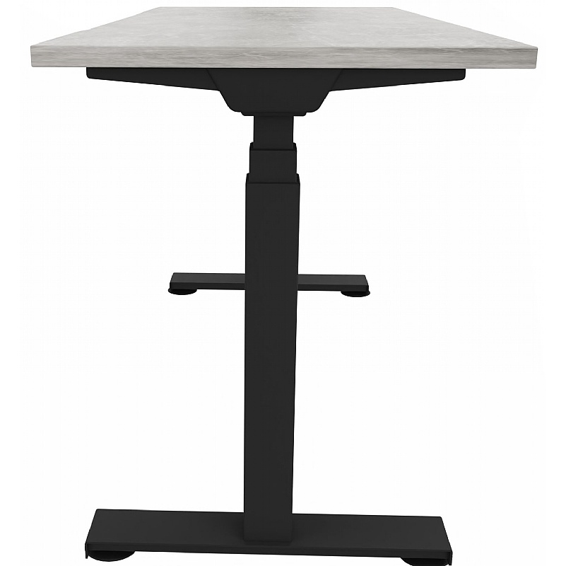 Aviator Electric Height Adjustable Shallow Rectangular Office Desks ...