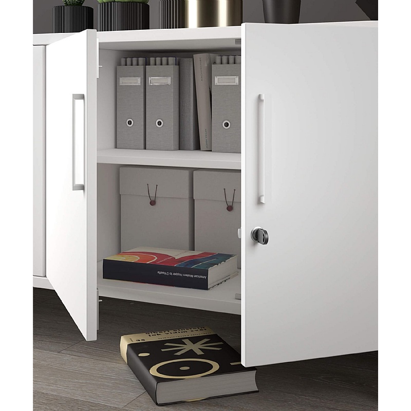 Flare 4 Door Credenza Office Storage Unit from our Credenza Units range.