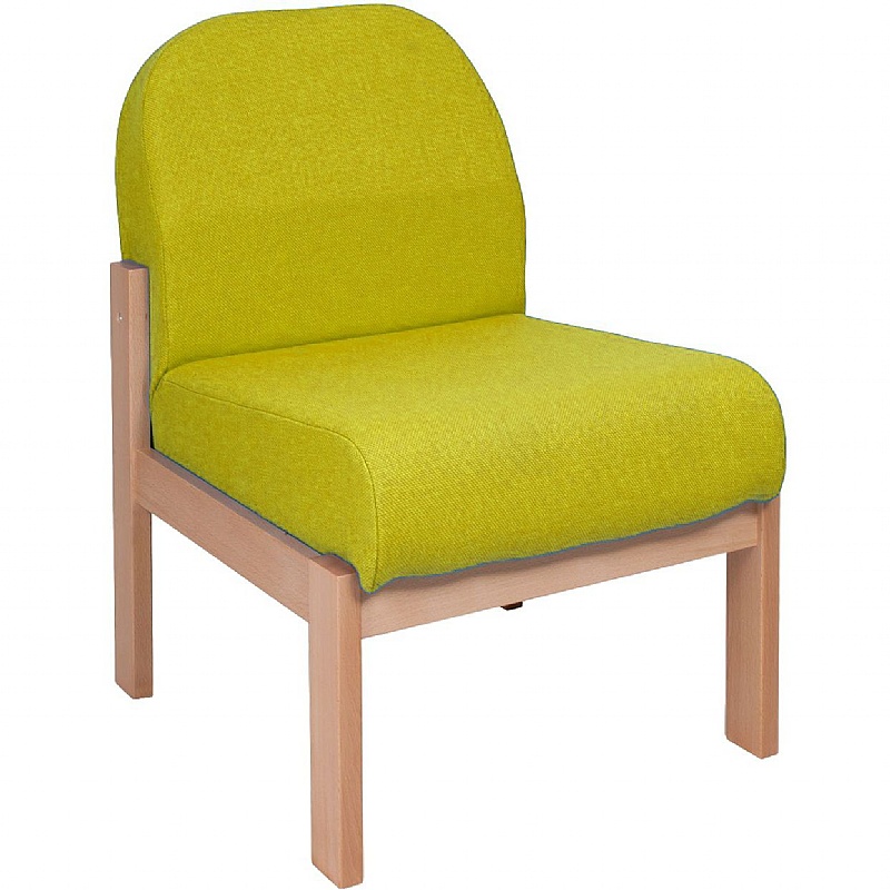 Silvan Curve Wooden Frame Modular Reception and Breakout Seating from ...