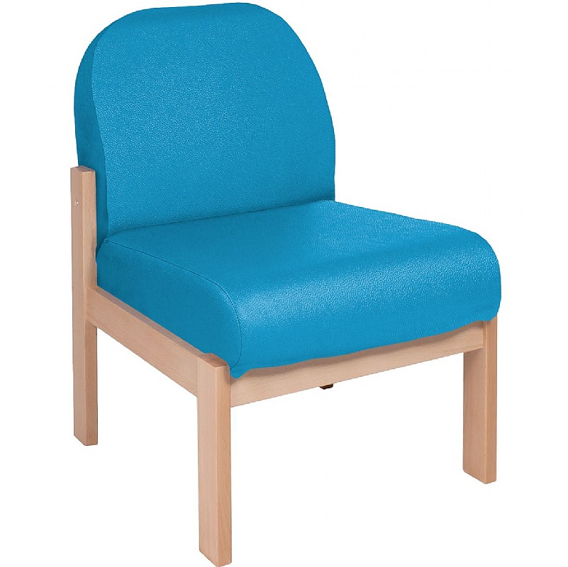 Silvan Curve Vinyl Wooden Frame Modular Reception and Breakout Seating ...