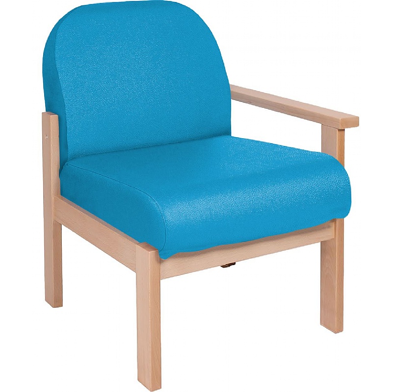 Silvan Curve Vinyl Wooden Frame Modular Reception and Breakout Seating ...