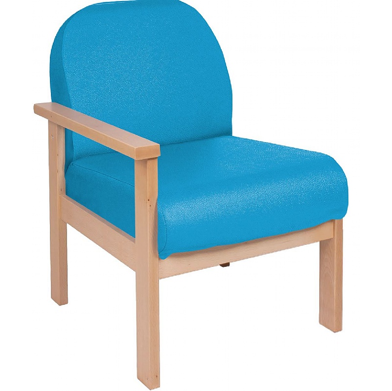 Silvan Curve Vinyl Wooden Frame Modular Reception and Breakout Seating ...