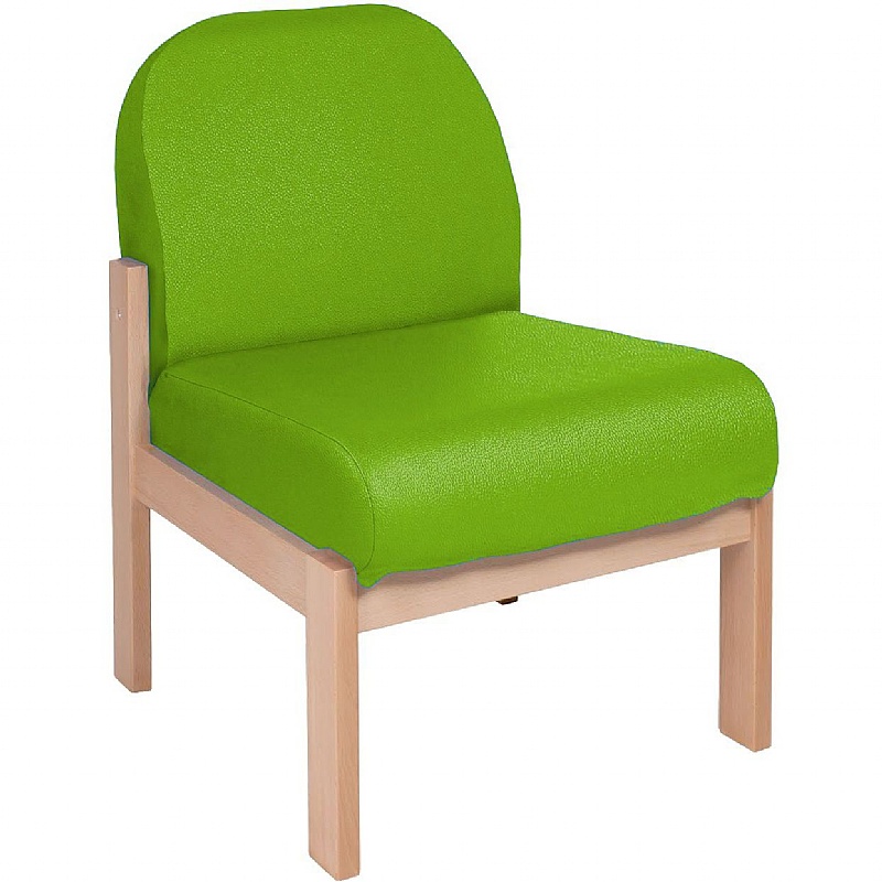 Silvan Curve Vinyl Wooden Frame Modular Reception and Breakout Seating ...