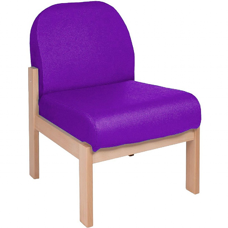 Silvan Curve Vinyl Wooden Frame Modular Reception and Breakout Seating ...