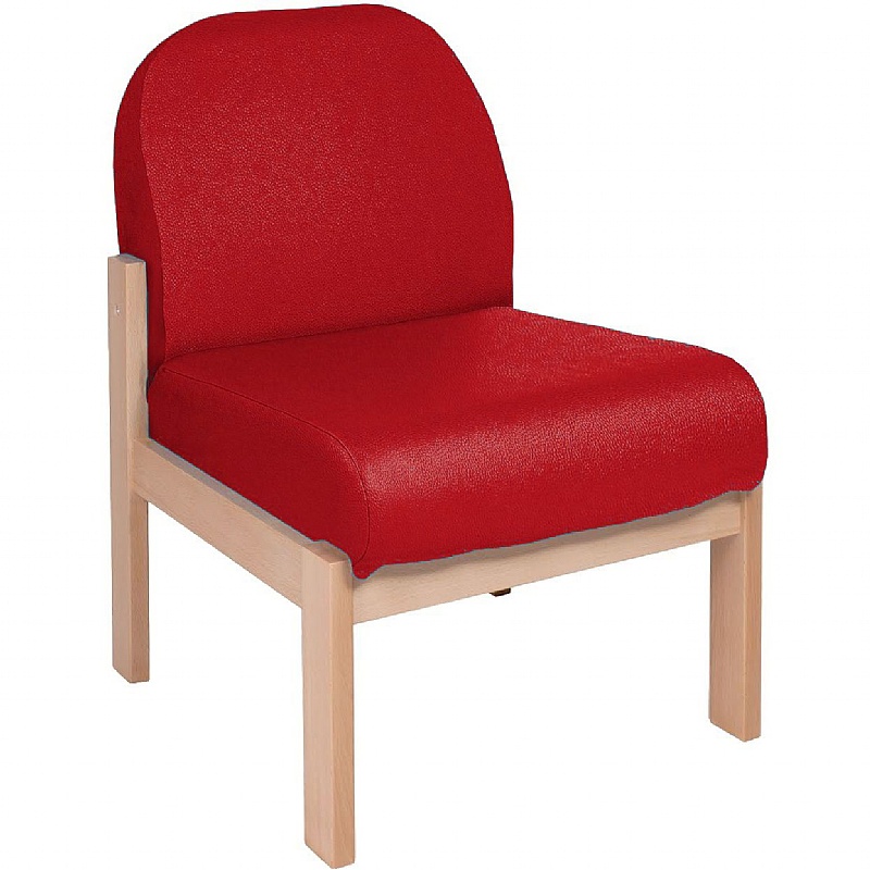 Silvan Curve Vinyl Wooden Frame Modular Reception and Breakout Seating ...