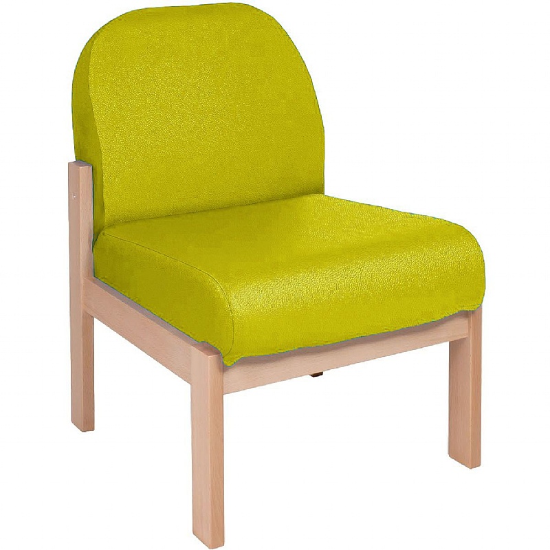 Silvan Curve Vinyl Wooden Frame Modular Reception and Breakout Seating ...
