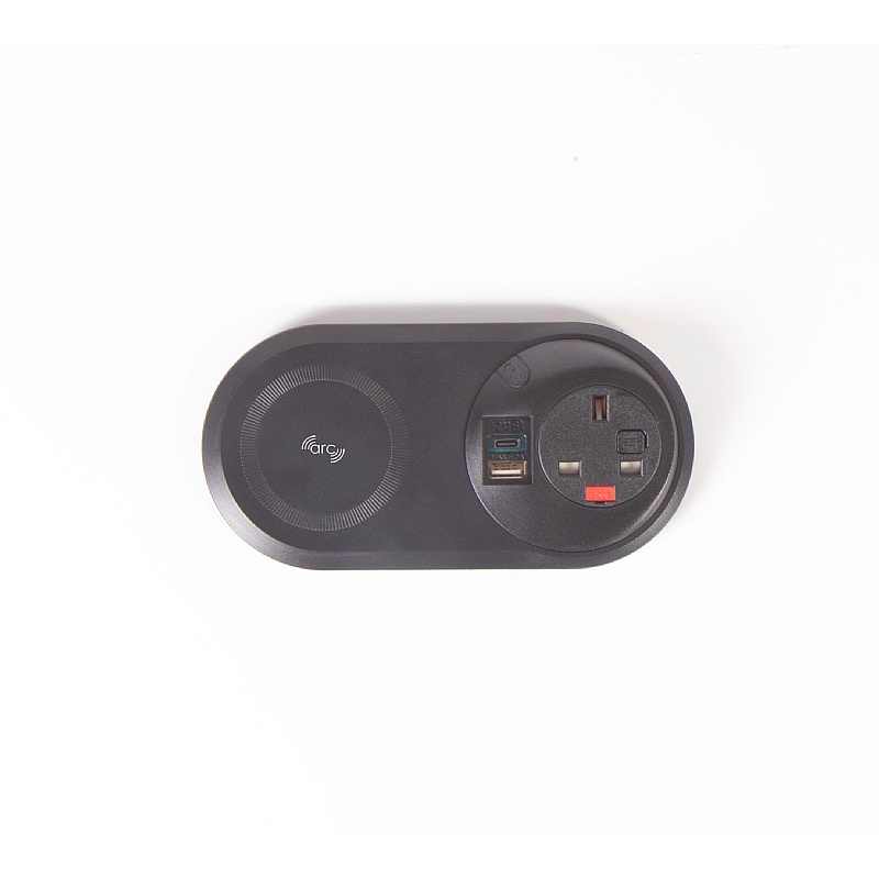 Arc Boardroom Table Power Modules from our Meeting Room range.