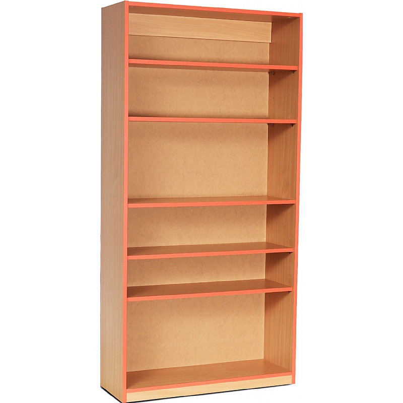 Coloured Edge School Bookcases from our Library Storage / Bookcases range.