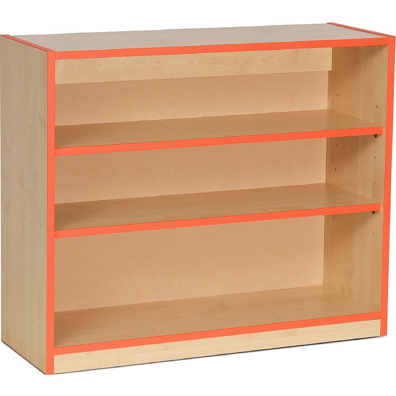 Coloured Edge School Bookcases from our Library Storage / Bookcases range.