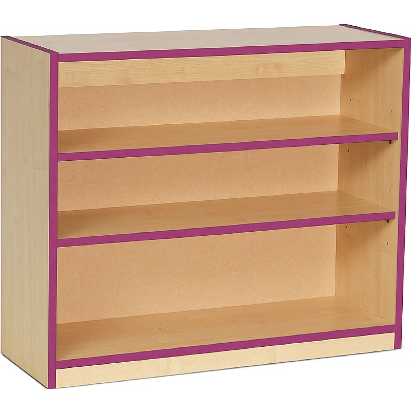 Coloured Edge School Bookcases from our Library Storage / Bookcases range.