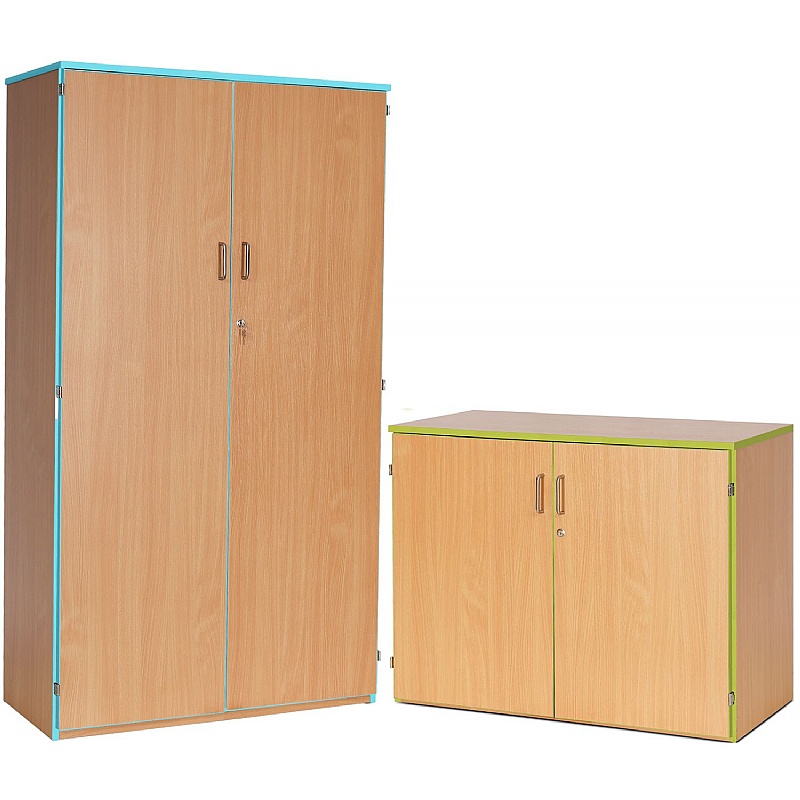Coloured Edge School Cupboards from our Cupboards range.