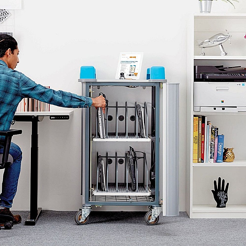 LapCabby 10V Vertical Laptop Charging and Storage Trolley from our ...