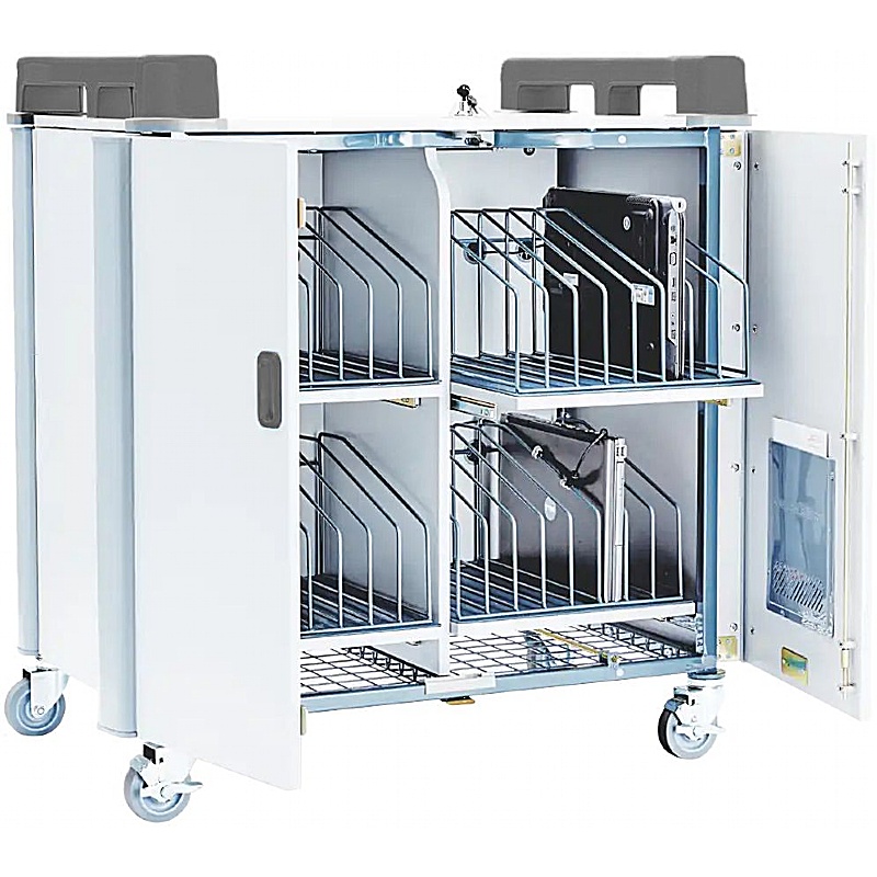 LapCabby 32V Vertical Laptop Charging and Storage Trolley from our ...