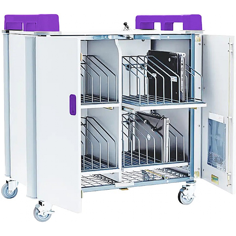 LapCabby 32V Vertical Laptop Charging and Storage Trolley from our ...