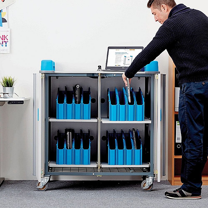 LapCabby Mini 32V Vertical Laptop Charging and Storage Trolley from our ...