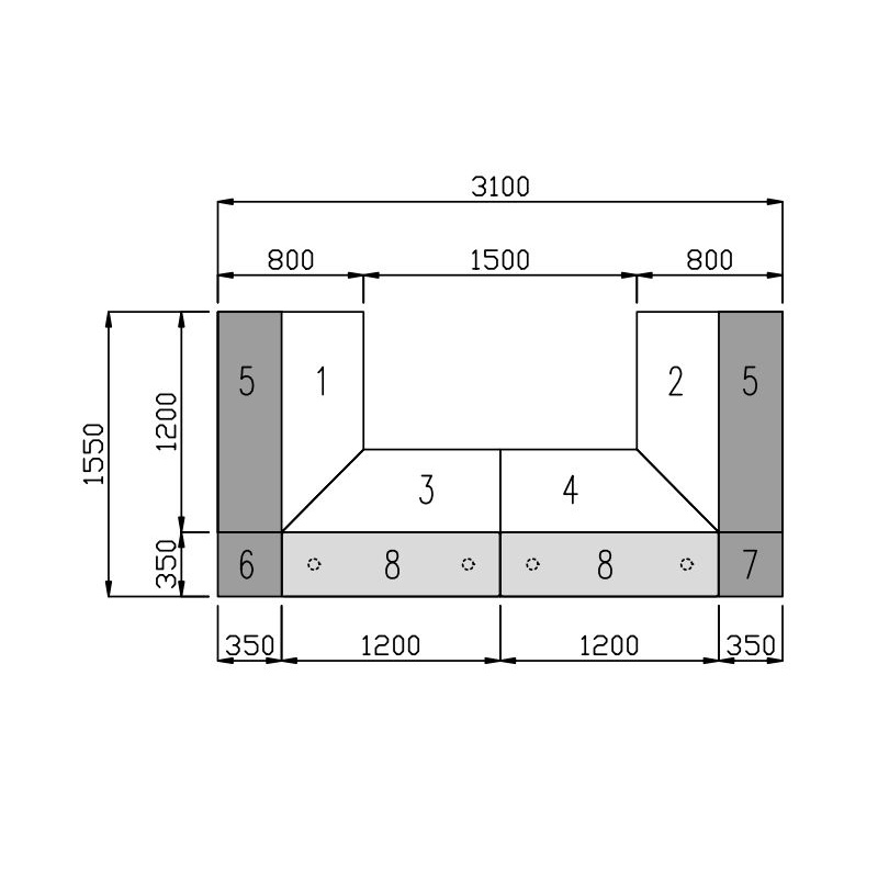Fort Reception Desk from our Reception Desks range.
