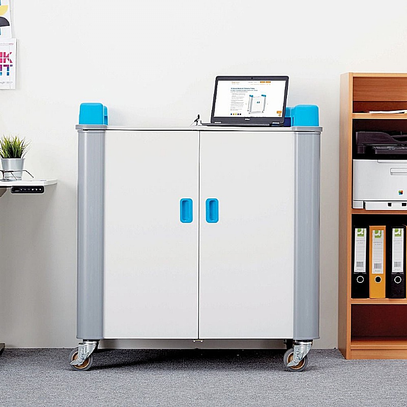 LapCabby Mini 32V Vertical Laptop Charging and Storage Trolley from our Laptop / Tablet Storage ...