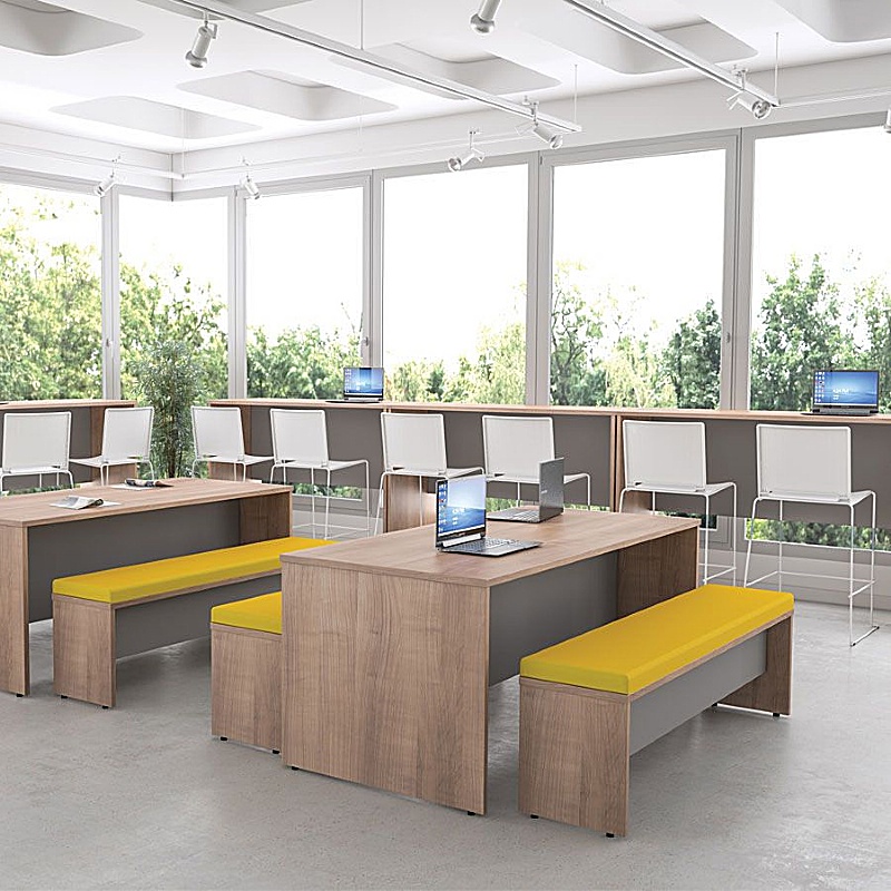 Nimbus Panel End High Rectangular Breakout Table Workstations from our ...