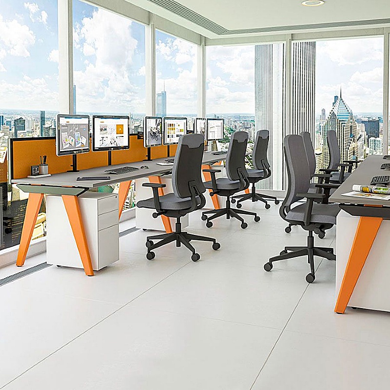 Tract Shades Rectangular Starter Bench Office Desks from our Bench ...