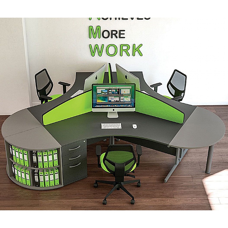Cogent / Forme Semi Circular Extension Desk from our Office Desks range.