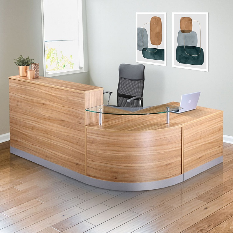 The Hub Midi Reception Desk from our Reception Desks range.