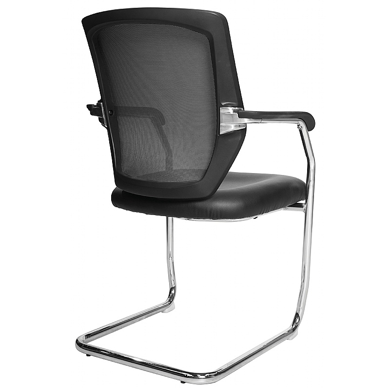 Nexus Medium Back Vinyl Mesh Visitor Chair from our Visitor / Boardroom ...