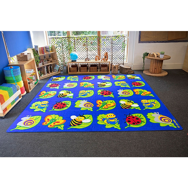 Back to Nature Square Bug Carpet from our School Carpets, Mats & Rugs ...