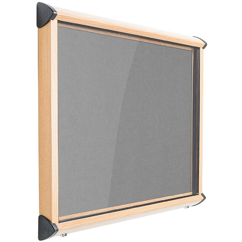 Shield Wood Effect Outdoor Wall Mounted Noticeboards from our ...