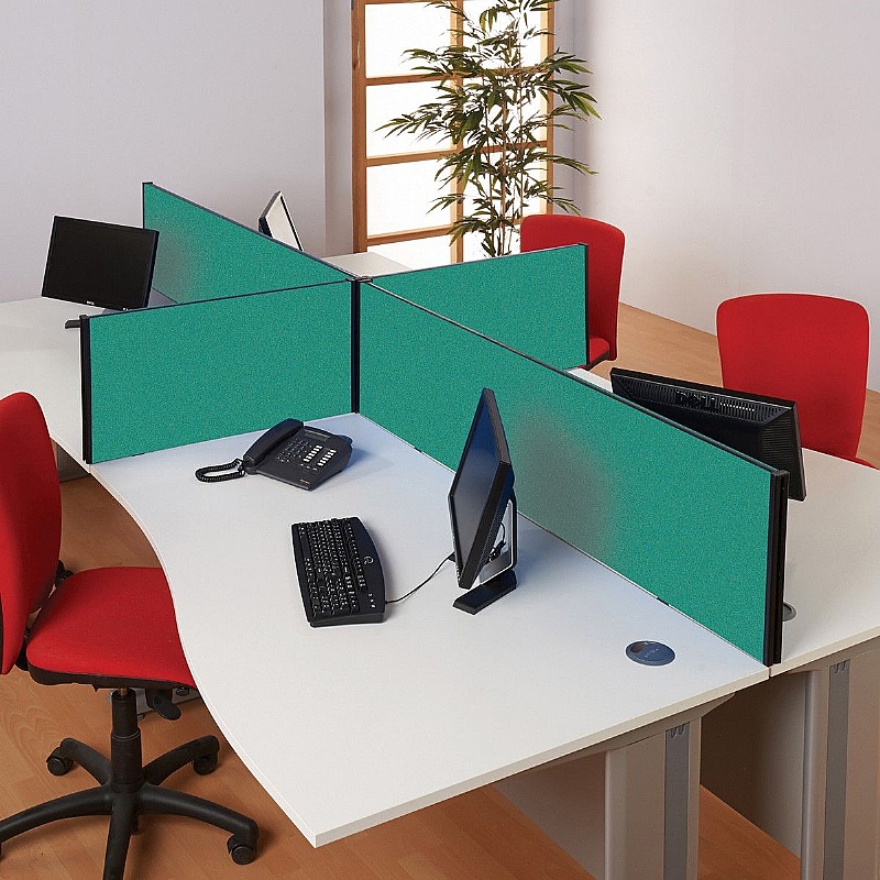 BusyScreen Rectangular Desk Mounted Partition Screens from our Office ...