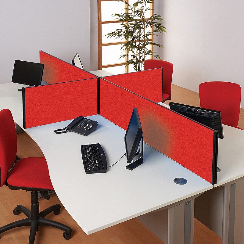 BusyScreen Rectangular Desk Mounted Partition Screens from our Office ...
