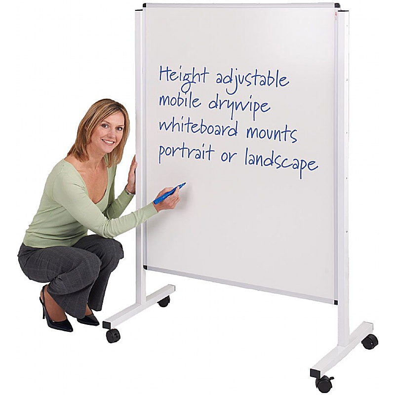 WriteOn Height Adjustable Mobile Whiteboards from our Whiteboards range.